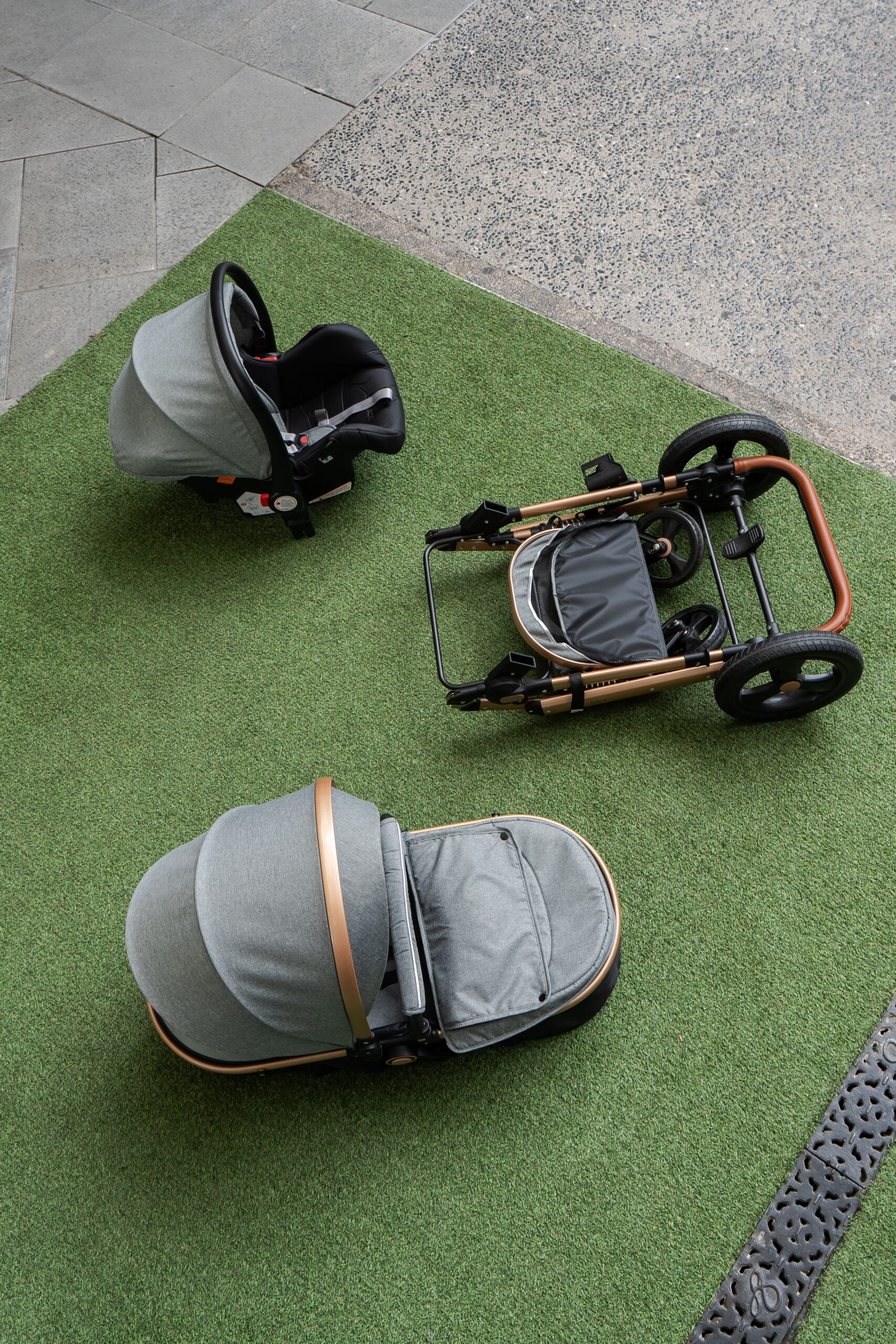 Carriola Baby LUX Gris Gold – Baby Lux México