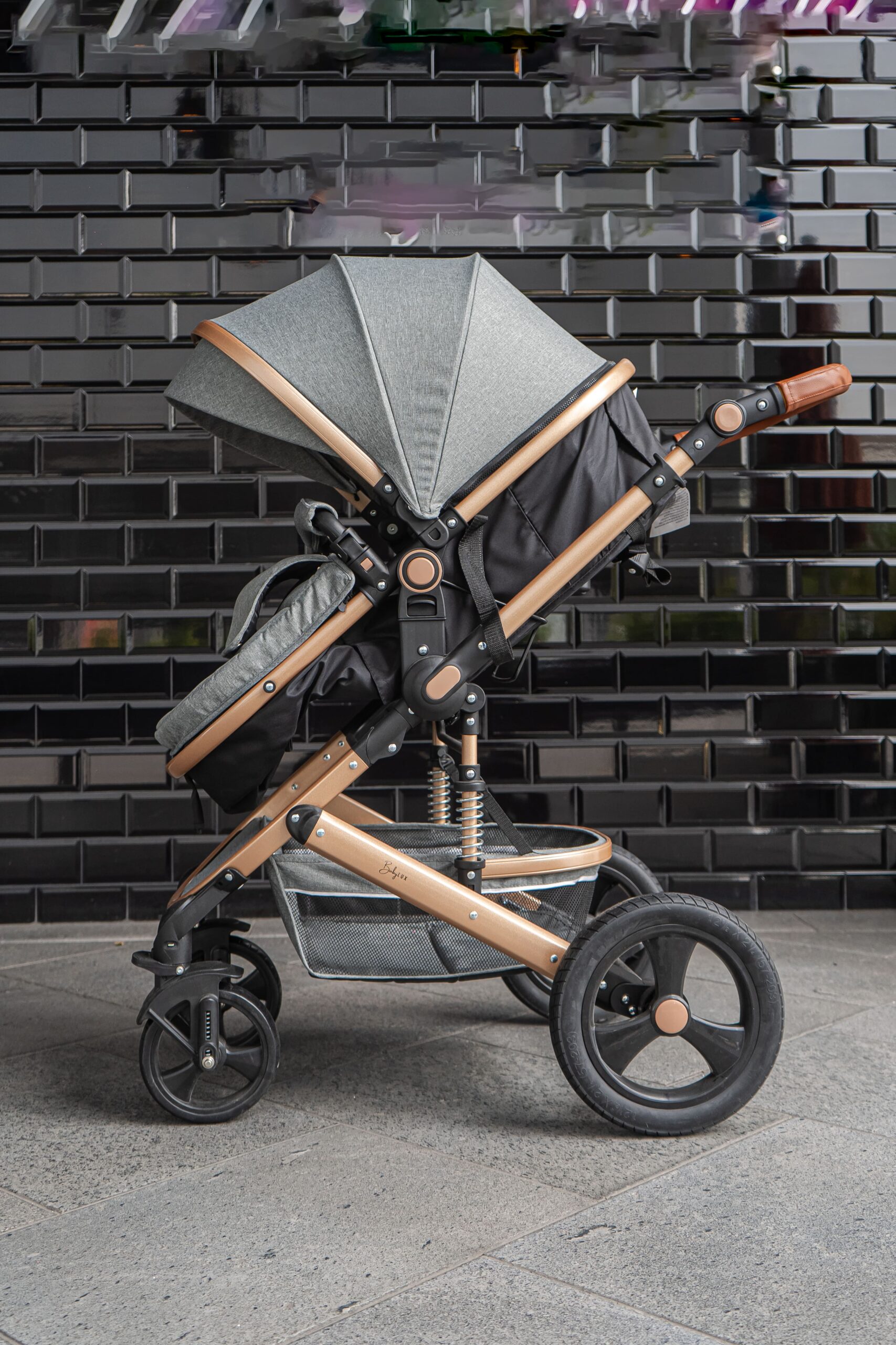 Carriola Baby LUX Gris Gold – Baby Lux México